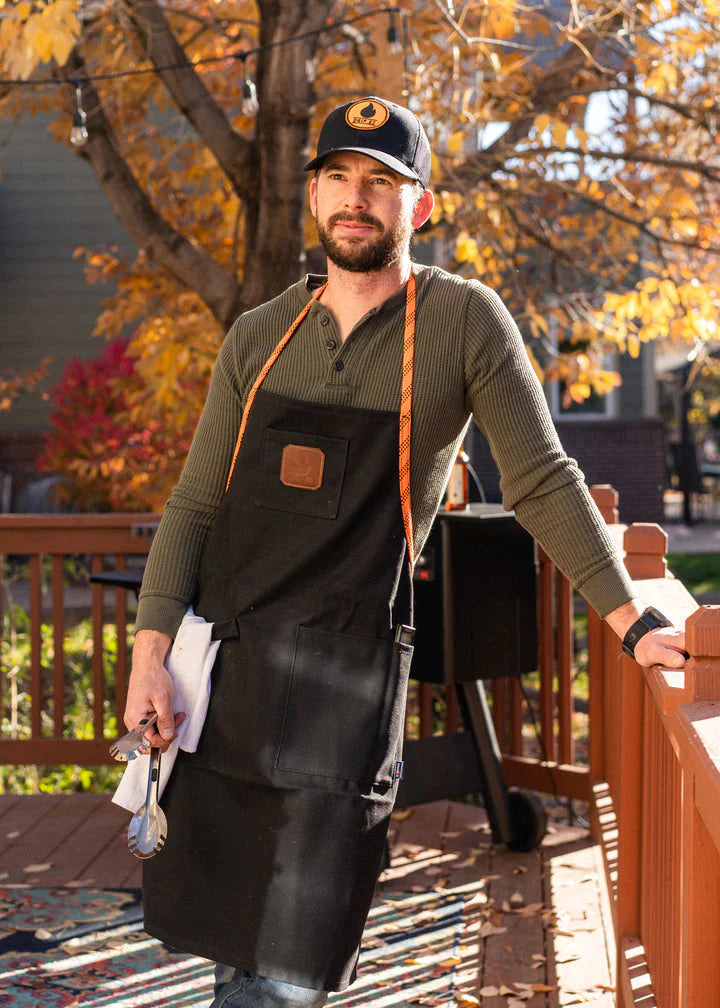 Waxed Canvas BBQ Apron – Signature Backyard & BBQ Inc - Grande Prairie